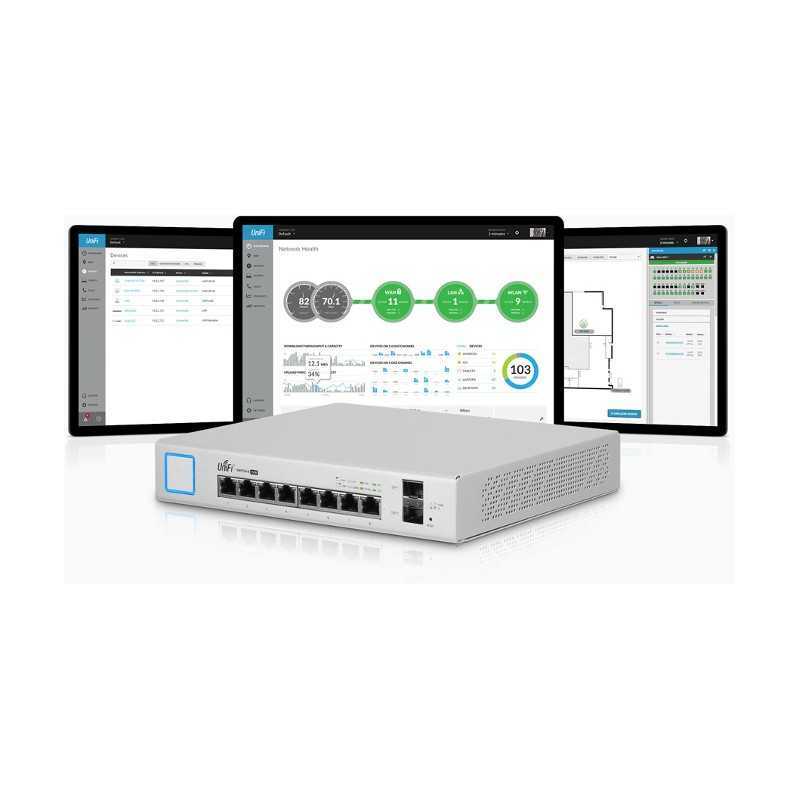 UniFi Switch 8 Ports PoE + 2 ports SFP US- 8-150W Ubiquiti