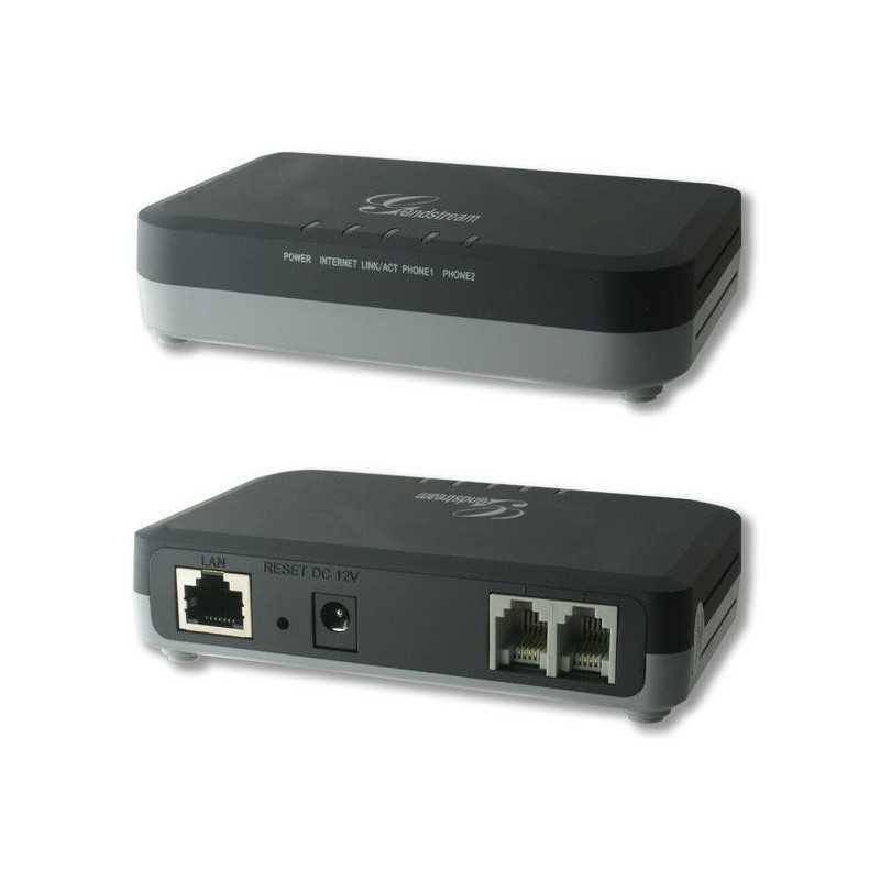Grandstream HT702 ATA adapter 2 FXS ports 1 Ethernet port