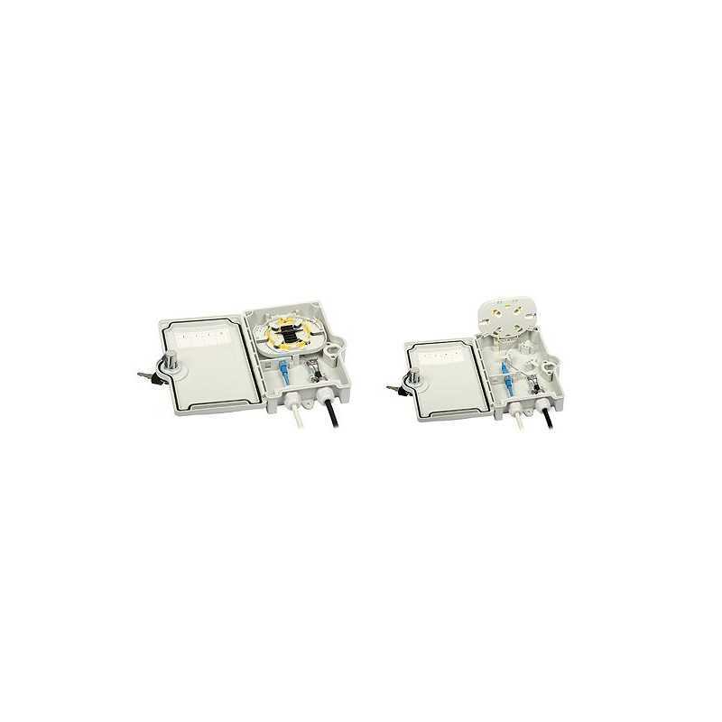 Box ottico di distribuzione fibra ottica FTTH da esterno a muro con ...