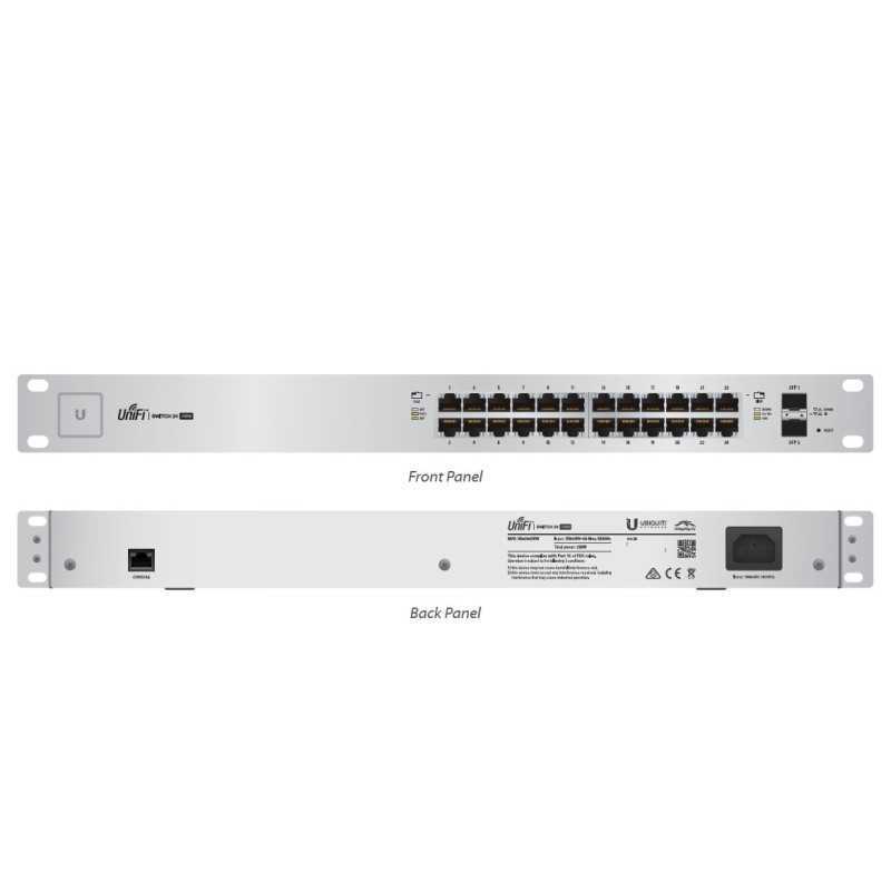 US-24-500W Ubiquiti UniFi Switch 24 porte PoE Gigabit + 2 SFP