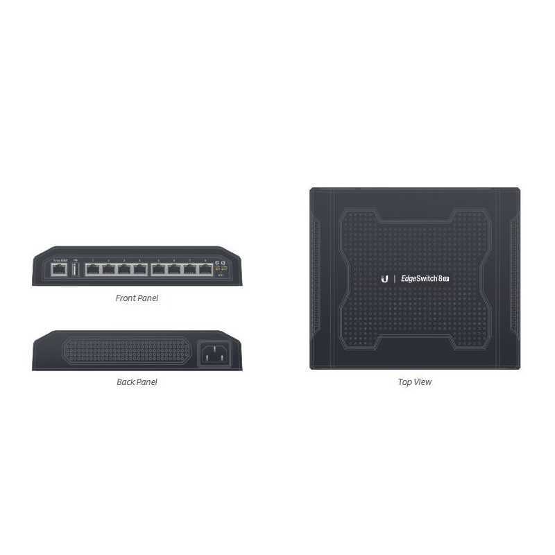 EdgeSwitch 8 PoE ports 24/48V ES-8XP Ubiquiti