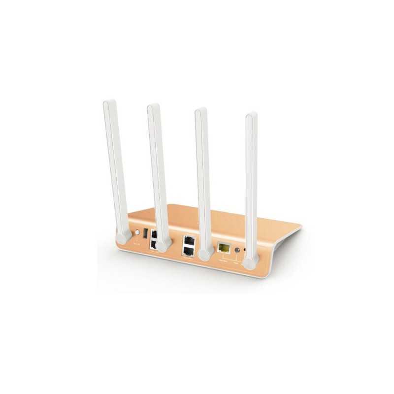 AC1200 gigabit dual band wi-fi router with 4 external 360R Netis antennas