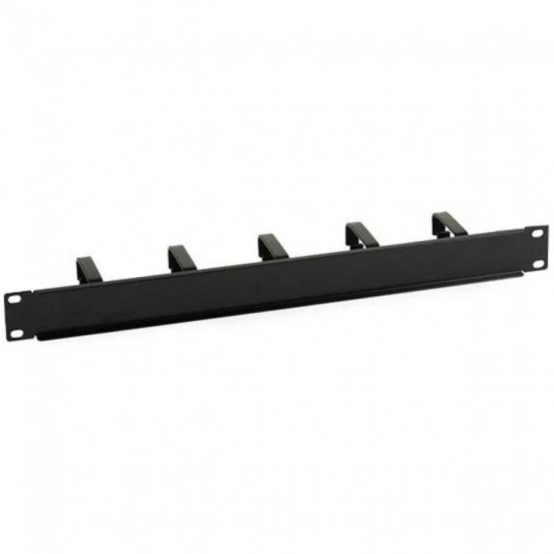 Panel pasacables horizontal 5 anillos 1U para rack 19"