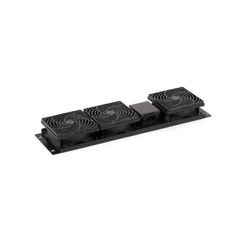Panel 3 vertical fans rack cabinet 19 inchs