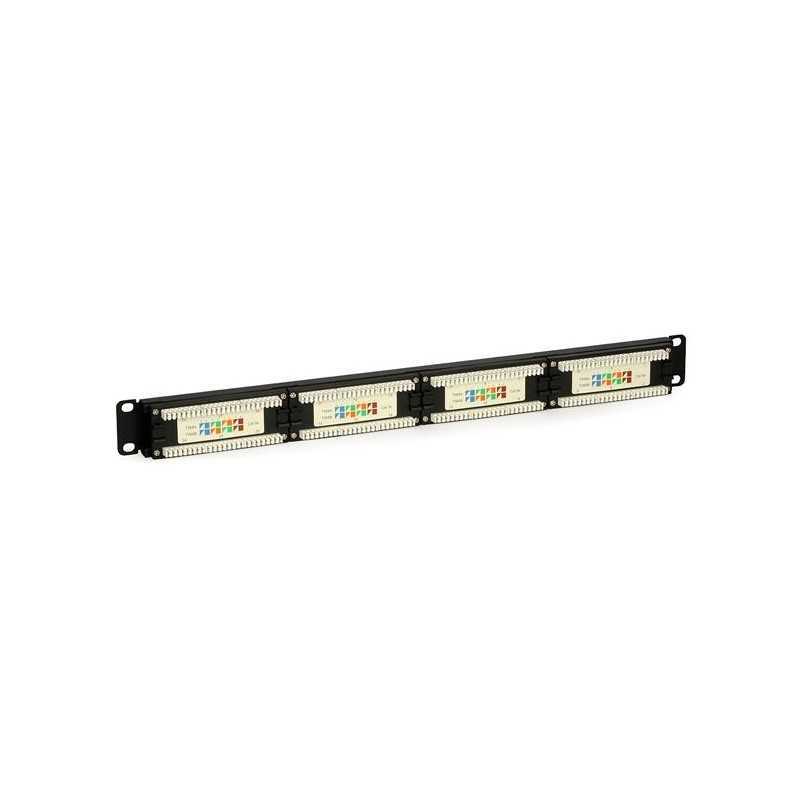 Patch panel 24 ports 1 unit 19"